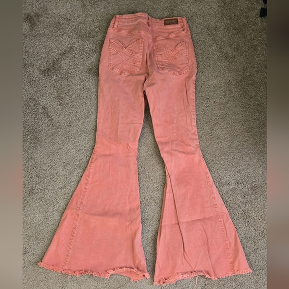 Shyanne | Jeans | Shyanne Womens High Rise Super Flare Stretch Rose ...